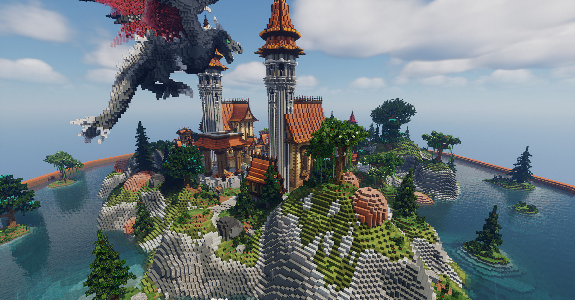 Spawn - Dragon Orange Village - 470x470 | Chunkfactory